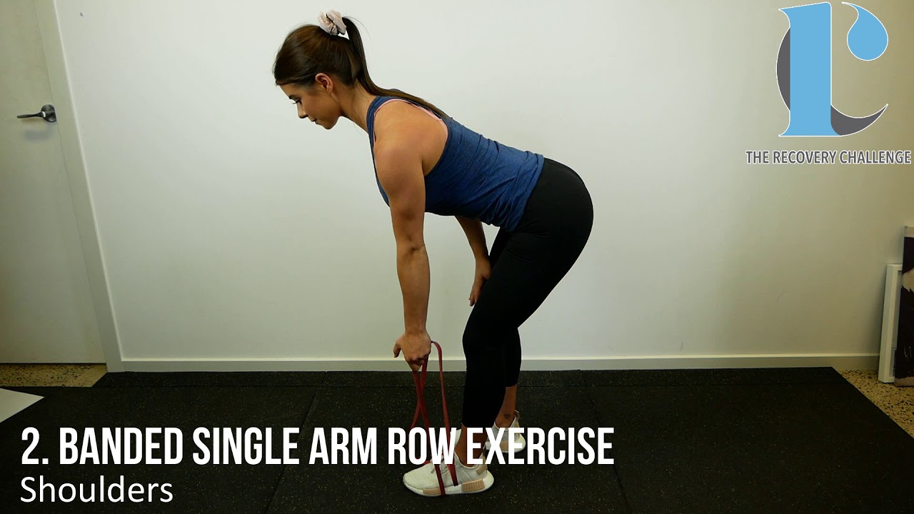 2 Banded Single Arm Row - YouTube