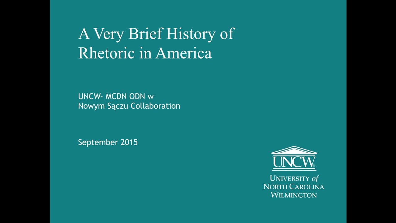A Very Brief History of Rhetoric in America - YouTube