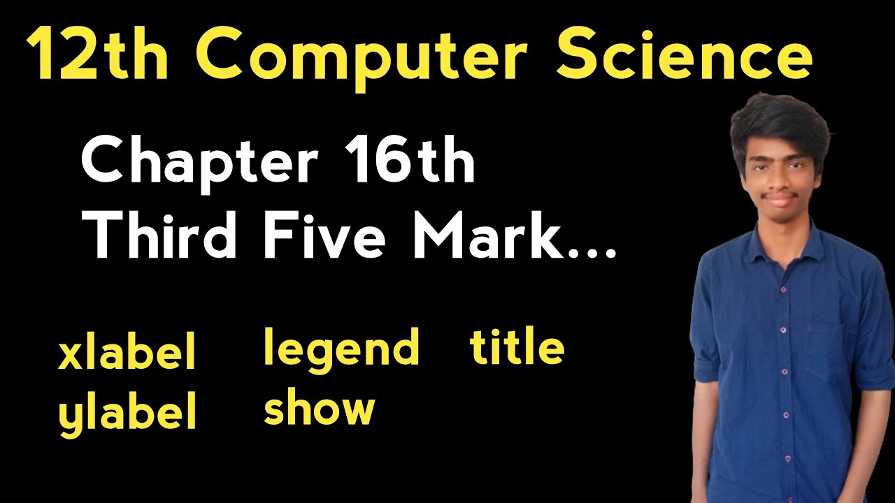 12th Computer Science| Chapter 16 | Important five mark | qn no 3 ...