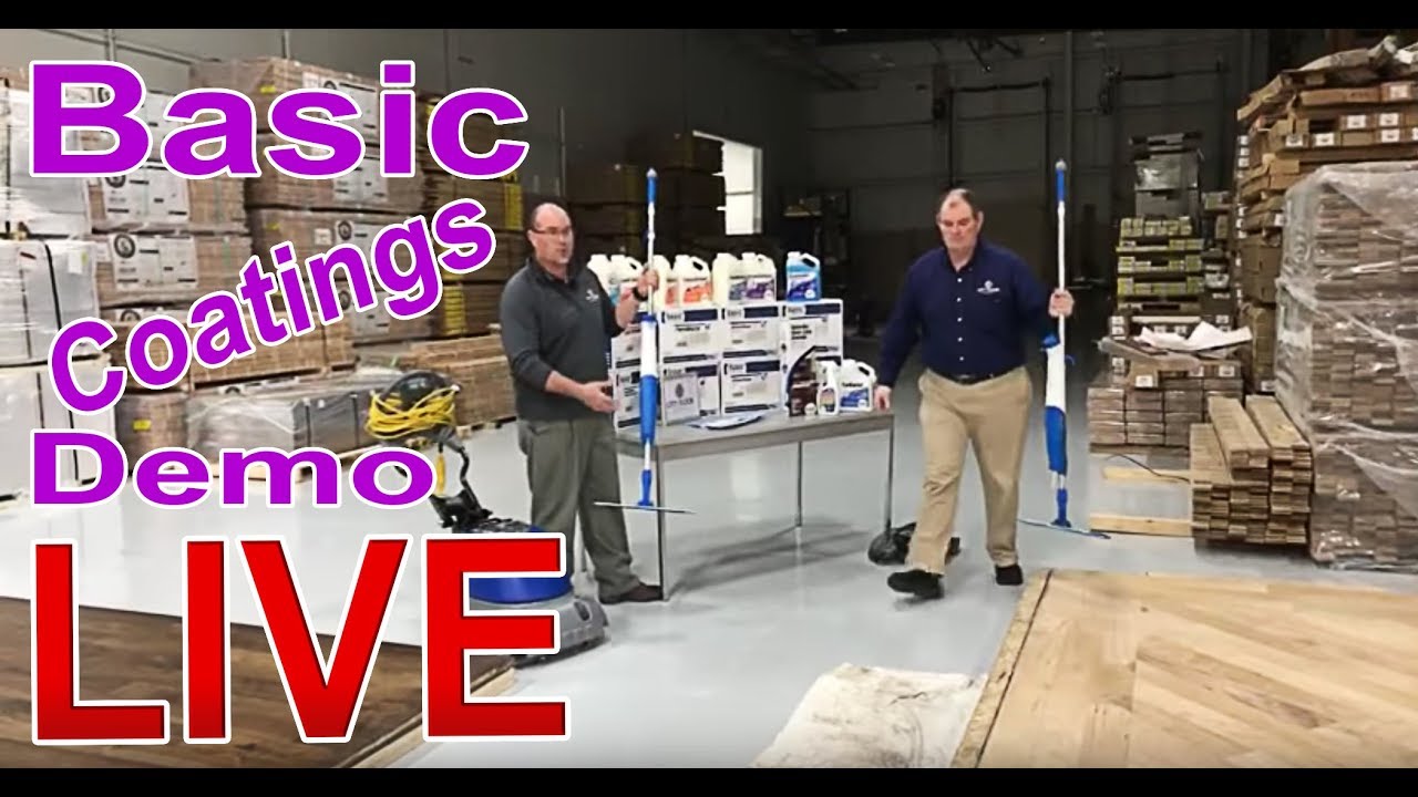 Basic Coatings Hardwood Floor Products LIVE Demo | Cleaner, Bonding ...