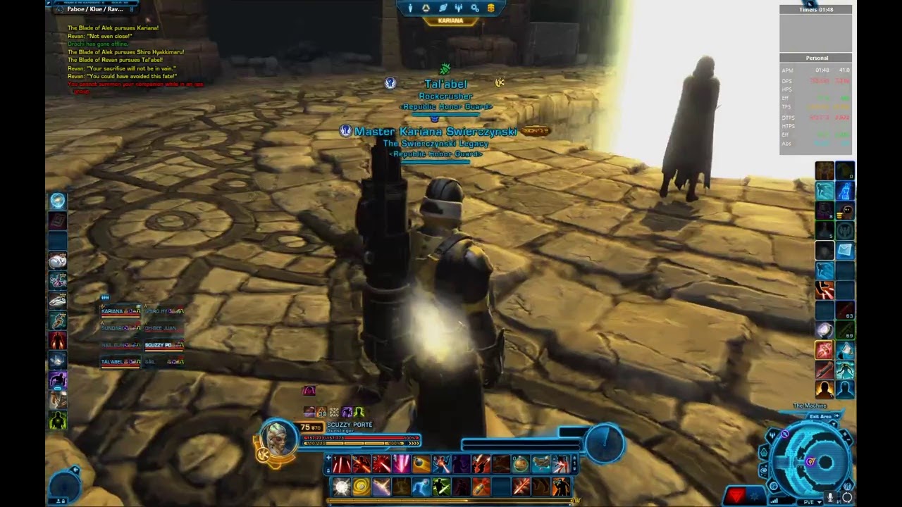 SWTOR - ToS Revan HM Attempt V - YouTube