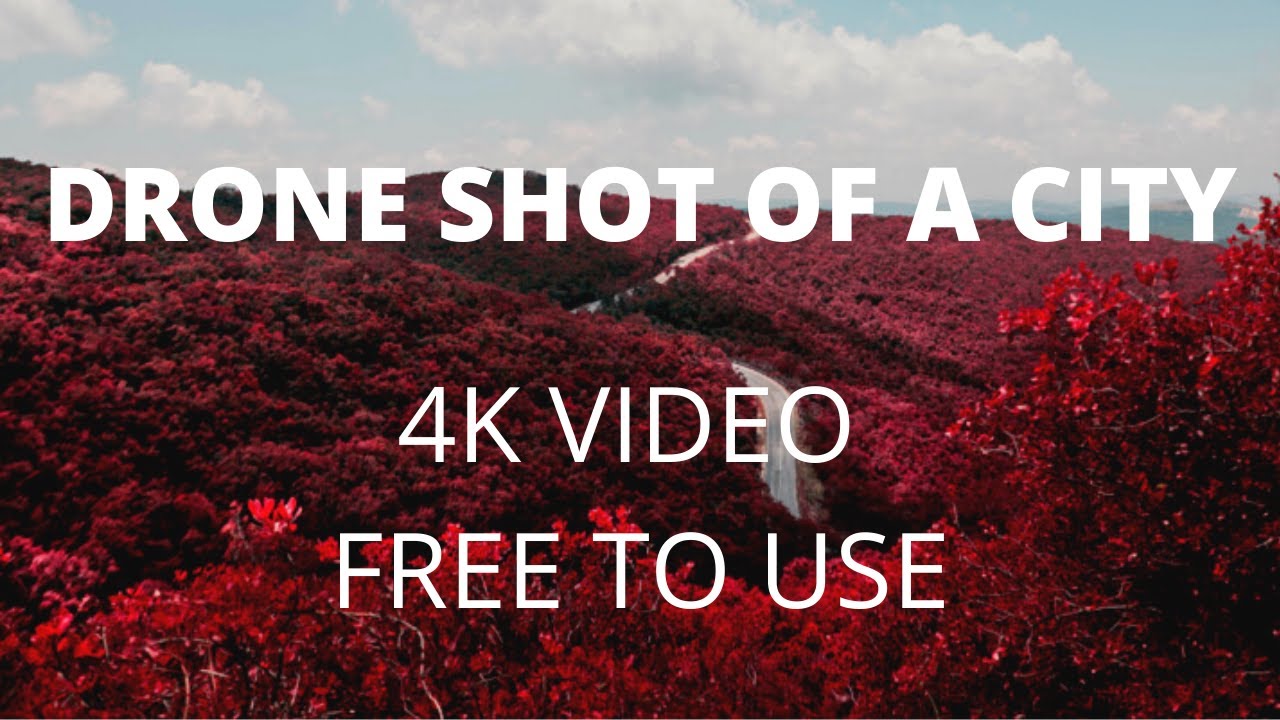 Drone shot of a city | 4k video | No Copyright Video | Aerial view ...