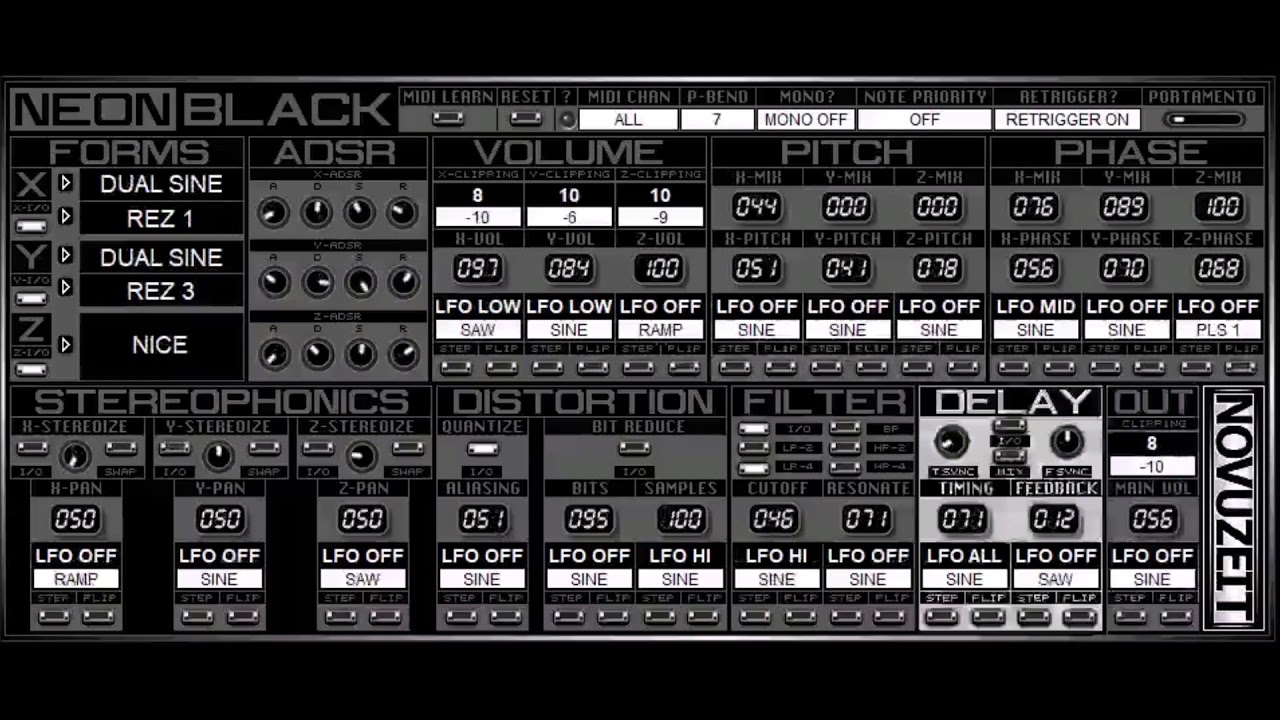 NEON BLACK by NOVUZEIT DARKWARE JACK DARK - YouTube