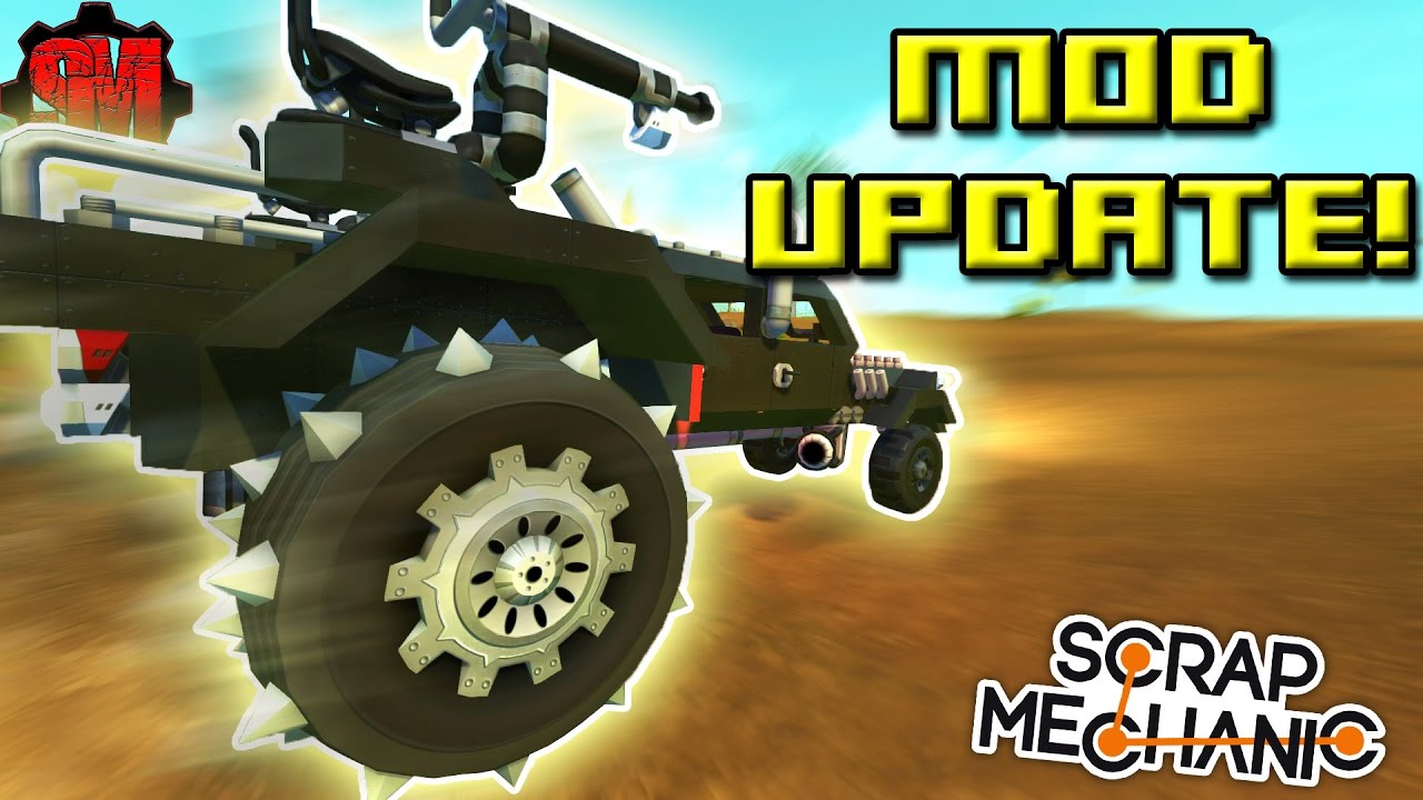 MOD SUPPORT UPDATE! (Fun Experiments!) - Scrap Mechanic Gameplay - YouTube