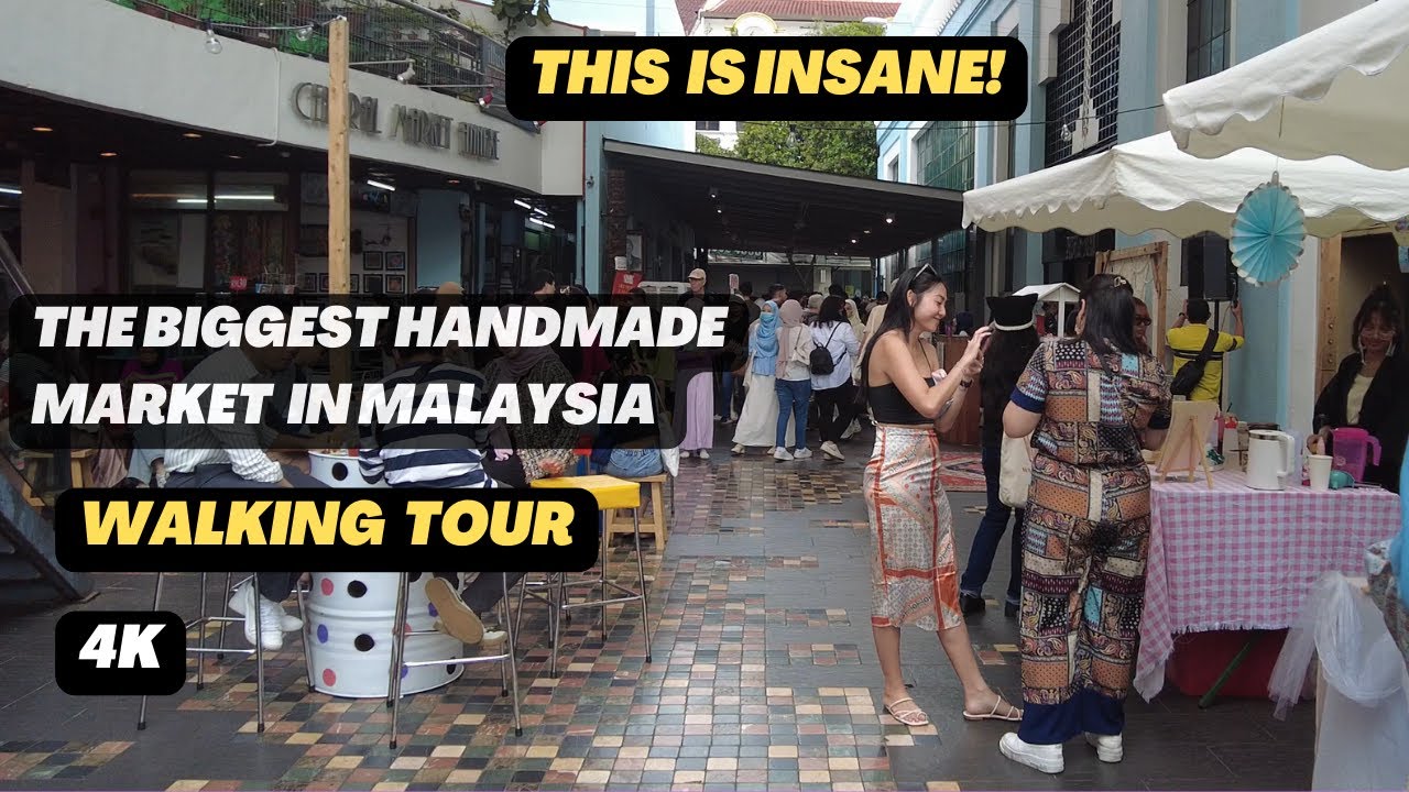 Biggest handmade market in Malaysia- Walking Tour - YouTube