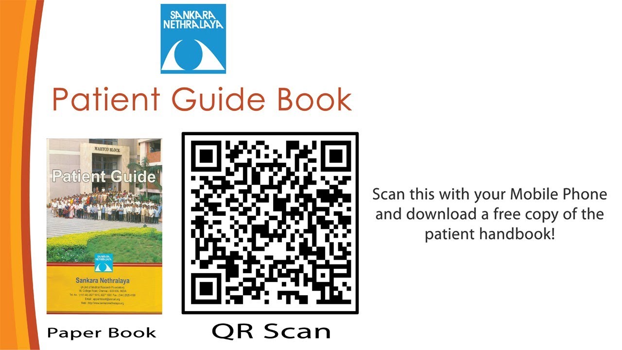 QR scan helps in downloading the 'Patient Guide Book' in a simple ...