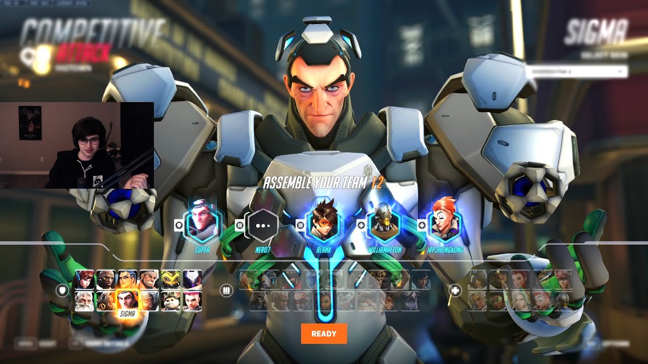 SUPER INSANE SIGMA GAMEPLAY ON MIDTOWN! [OVERWATCH 2 TOP 500 SEASON 8 ...