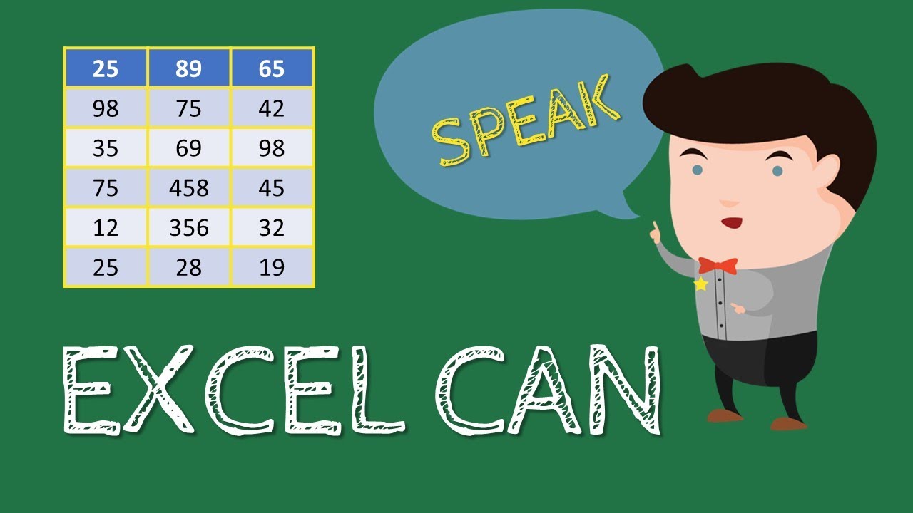 Speak Cells In Excel Vertically Horizontally YouTube speak-cells-in-excel-vertically-horizontally-youtube