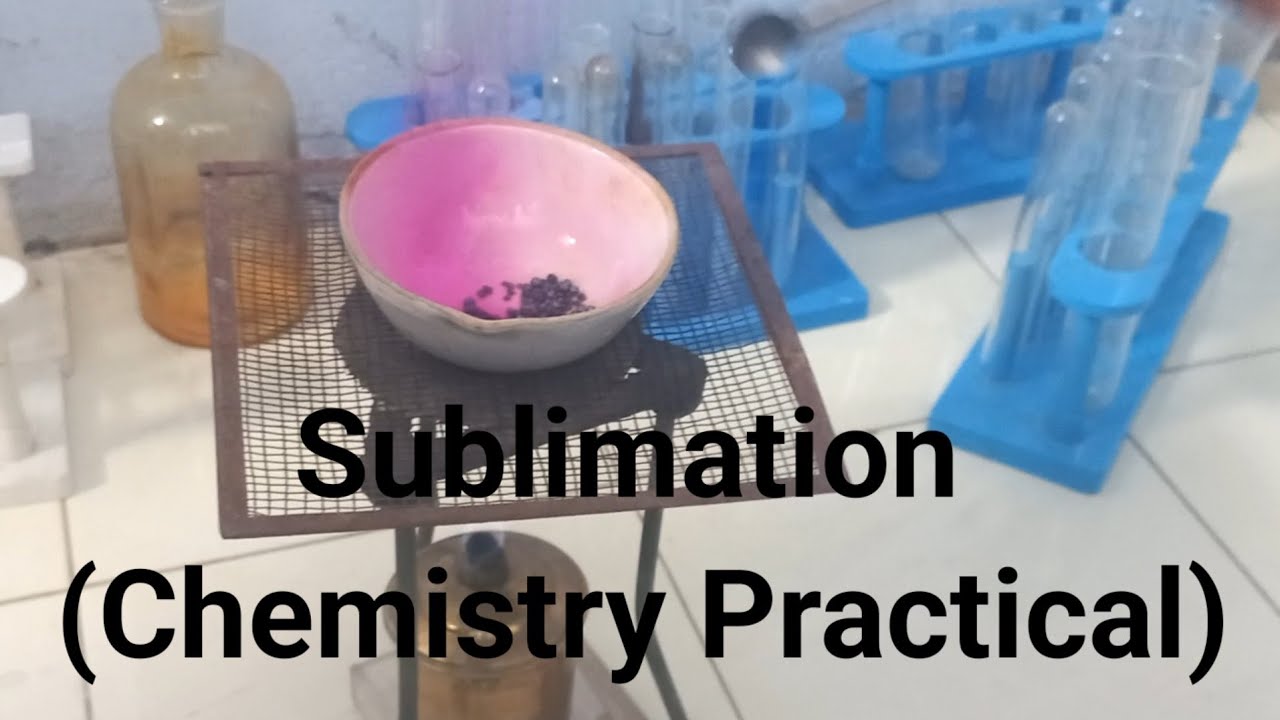Sublimation (Solid directly into Gas) - YouTube