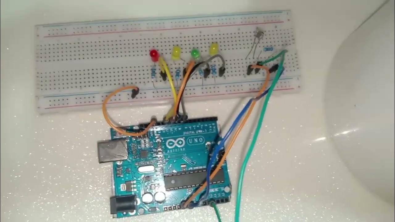 Arduino Project 28: 'Photoresistor LDR Control 4 LEDs' Created by Trishanth Kumar - YouTube