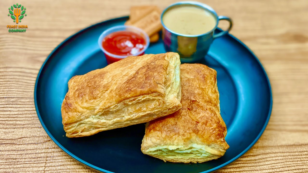 Veg Puffs | Vegetable Puffs using Pastry Sheets | Simple Veg Puffs ...