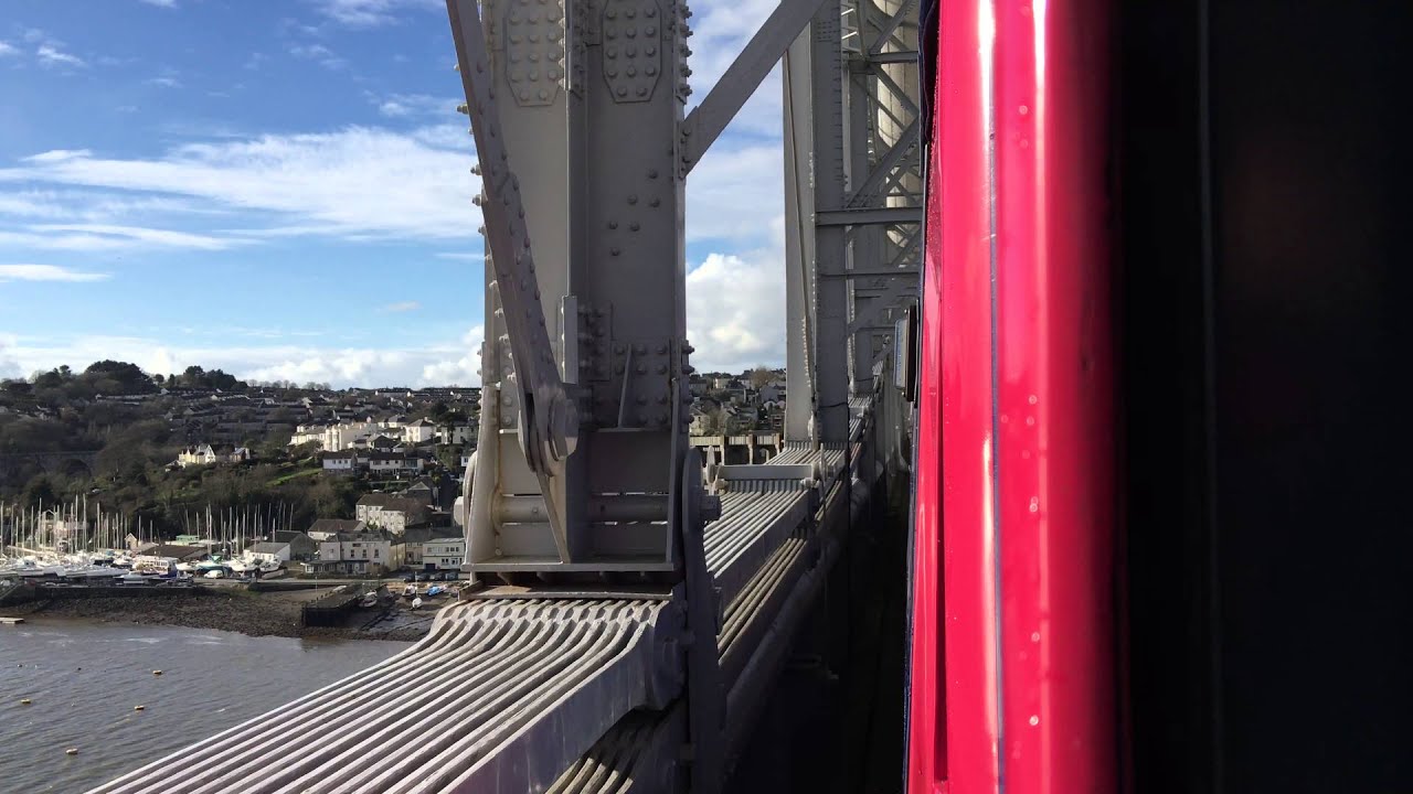 GWR HST 43002 going over the Royal Albert Bridge 13/01/16 - YouTube