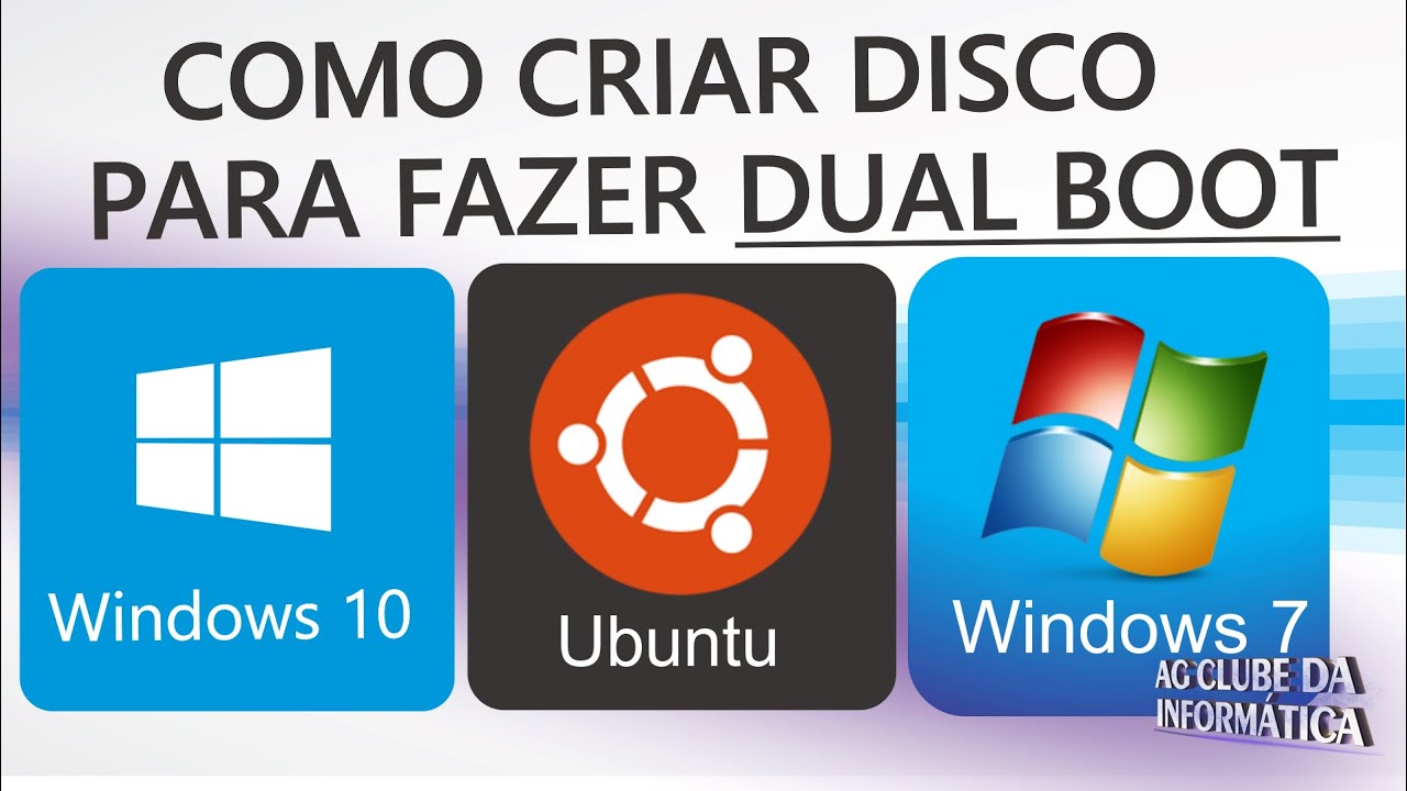 Como Criar DISCO para Fazer DUAL BOOT entre Windows 10 e Windows 7 ...