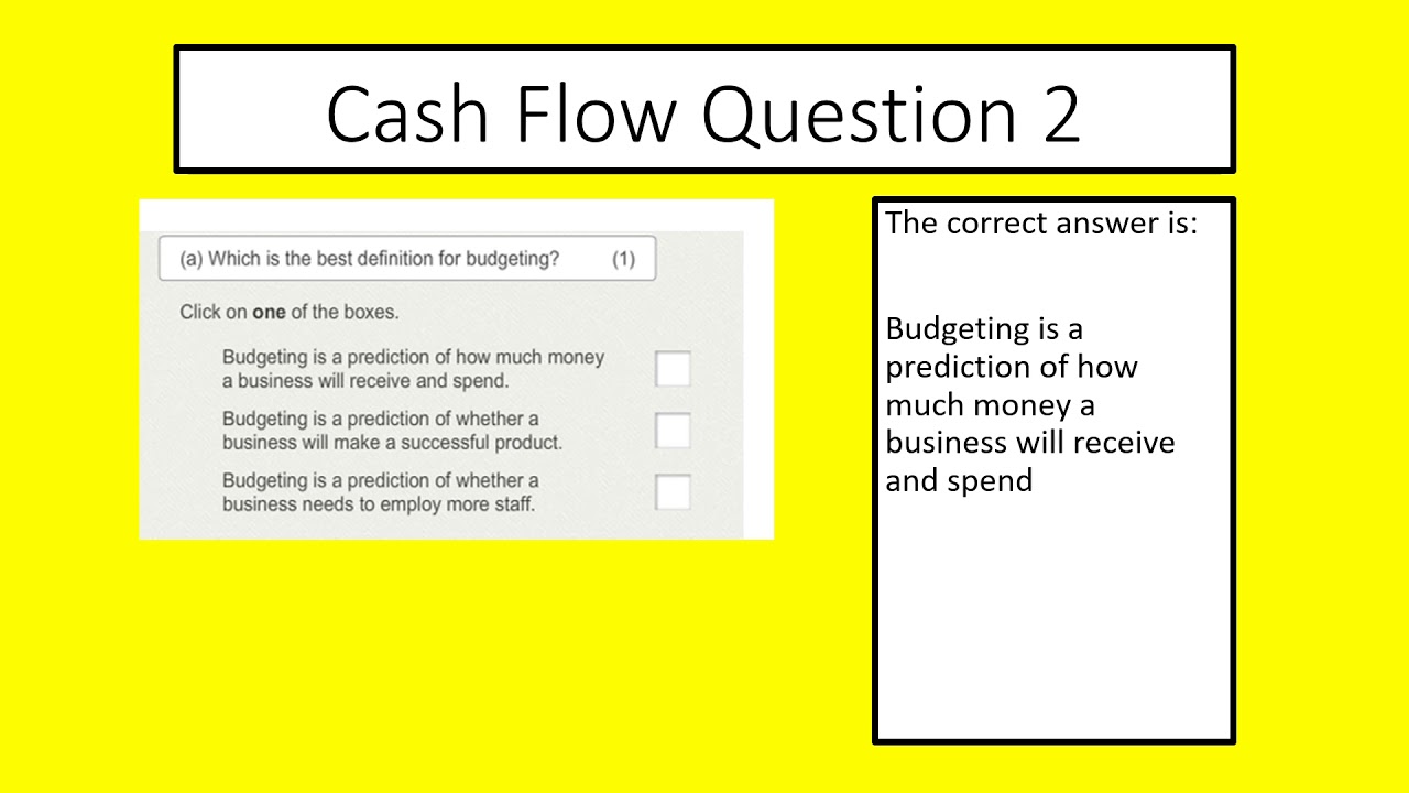 Cash Flow Question 2 - YouTube