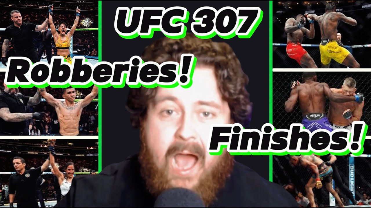 MMA GURU Reacts To EVERY FINISH And ROBBERY On The UFC 307 Fight Card ...