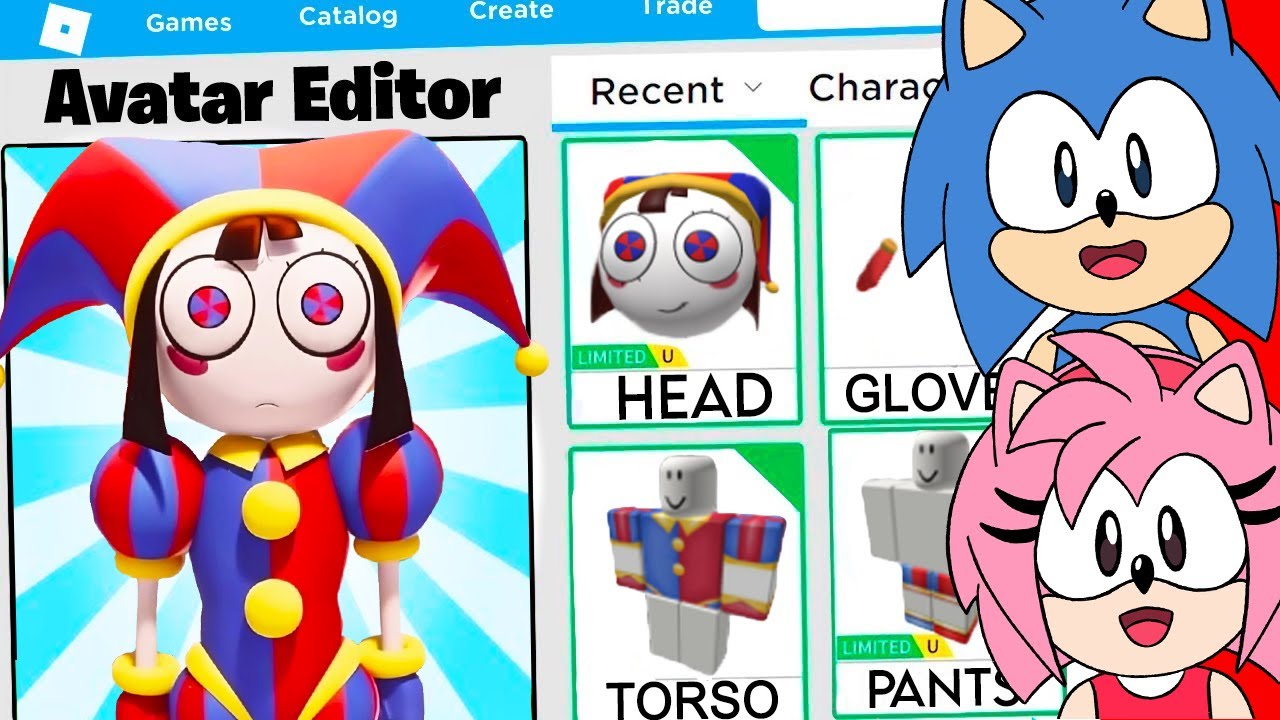Making POMNI From AMAZING DIGITAL CIRCUS A ROBLOX ACCOUNT! - YouTube