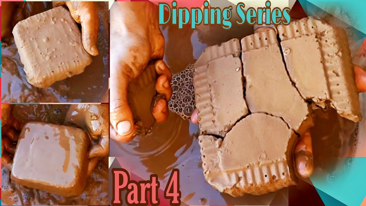 Clay asmr | Dipping Series| P4|crumbling in water | punjab ki mitti ️ ...