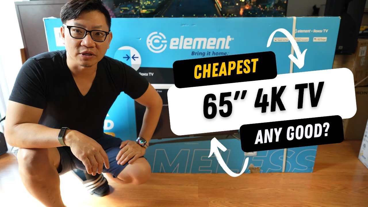 The $300 65” Element RokuTV I almost broke | Unboxing, Setup and First Impressions Review - YouTube