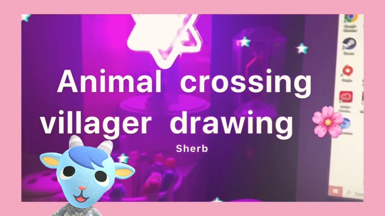 Drawing sherb(animal crossing)🌸 - YouTube