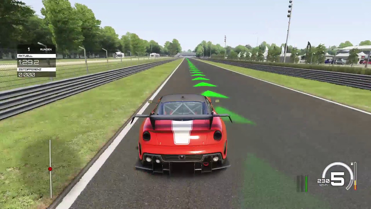 Assetto Corsa Ferrari 599XX EVO at Monza Circuit - YouTube