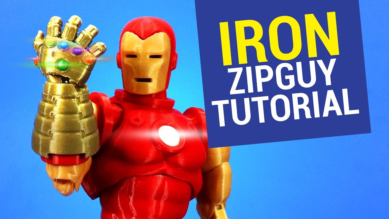 3D Printed Action Figure IRON ZIPGUY #3dprinting #3dprintedtoys # ...