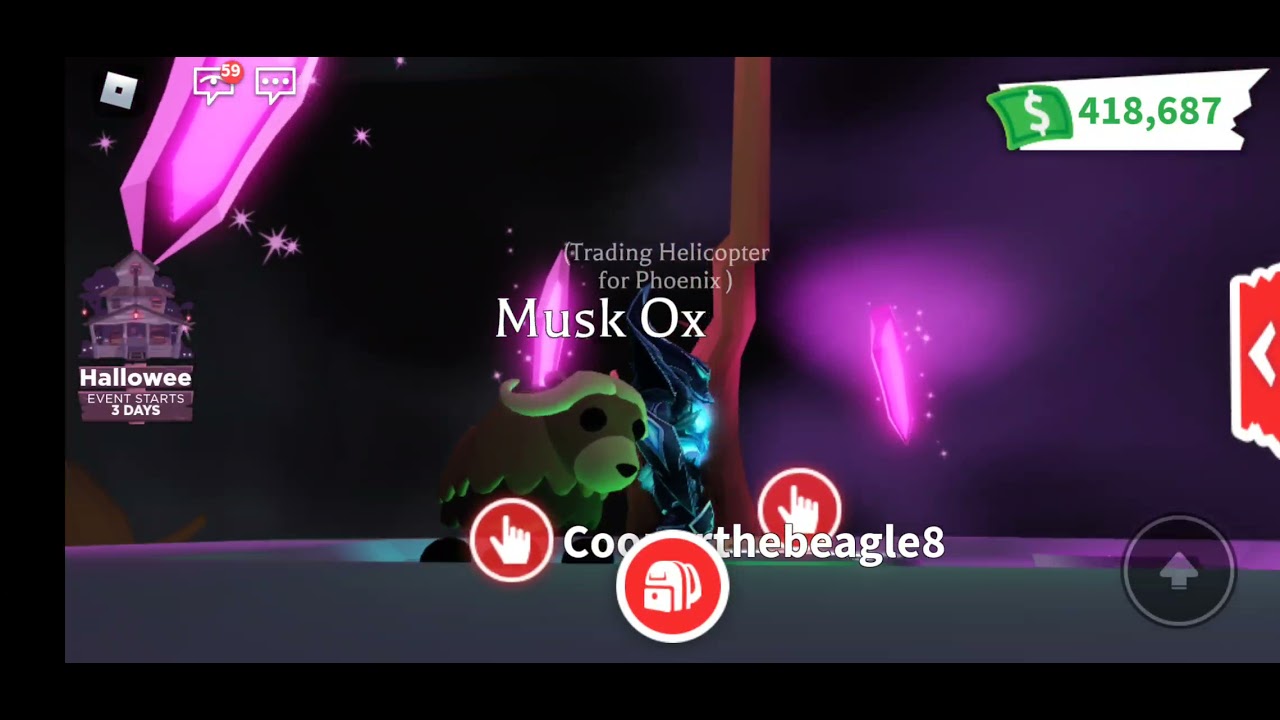 Making a Neon Musk Ox on Roblox Adopt Me - YouTube