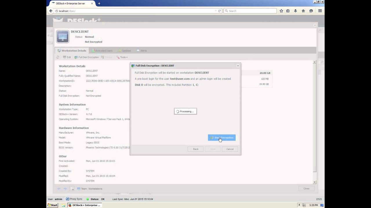 DESLOCK Full Disk Encryption Tutorial - YouTube