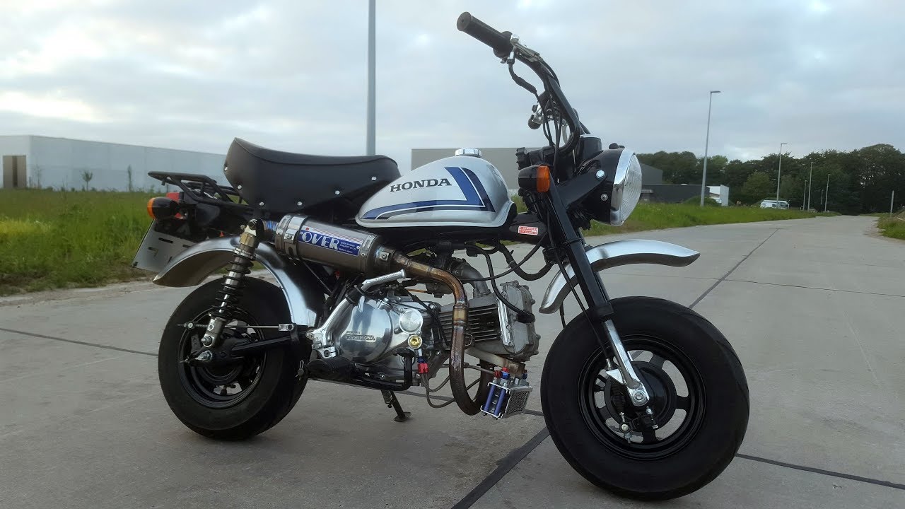 Honda Monkey Spencer | Takegawa 106cc Scut Dohc - YouTube