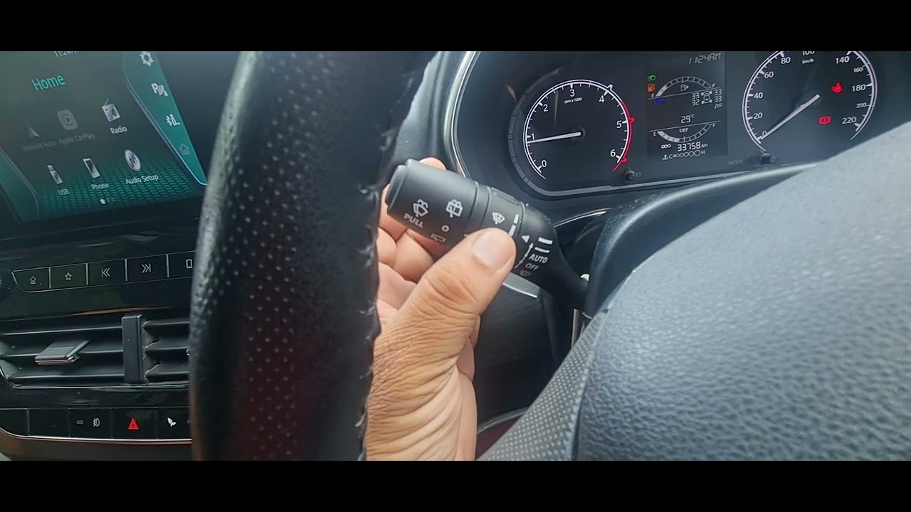 How to use wiper and headlight switches in New Tata Safari /Harrier ...