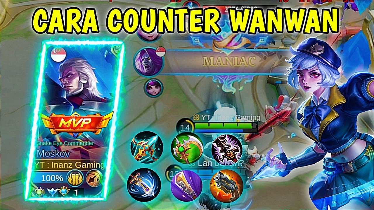 CARA COUNTER WANWAN | Part 2 - Mobile Legends - YouTube