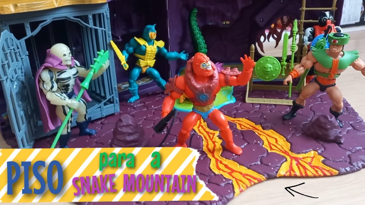 PISO PARA A SNAKE MOUNTAIN MONTANHA DA SERPENTE DIORAMA MOTU CUSTOM DIY ...