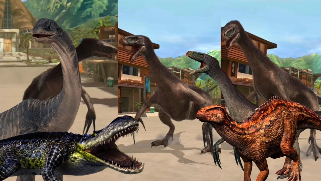 Defeating the Therizinosaurus boss with therizinosaurus Jurassic world ...