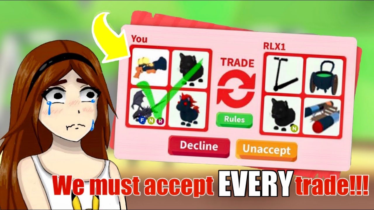 I Accepted all Trades in Adopt Me with my friend for 24 hours Roblox ...