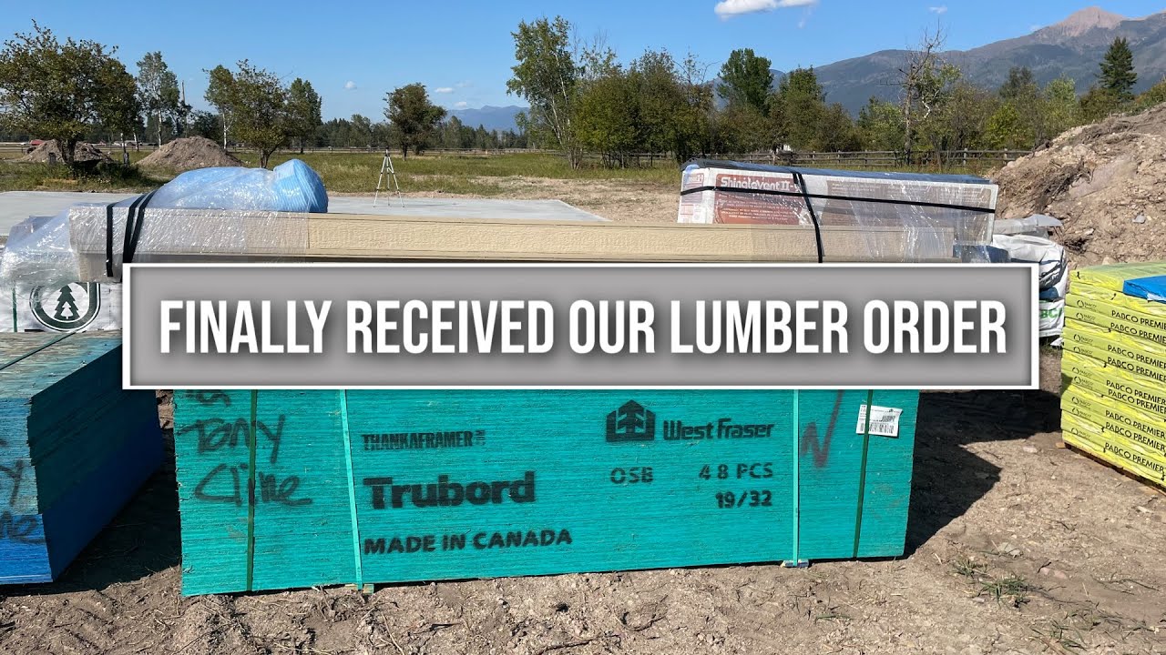 Our Lumber arrived! Pre-building Preparation - Solo Build Project ...