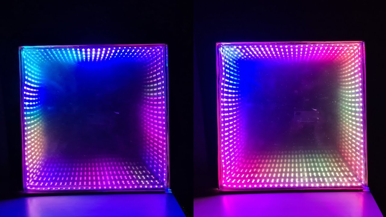 how to make illusion infinite mirror with cardboard/infinite mirror ...