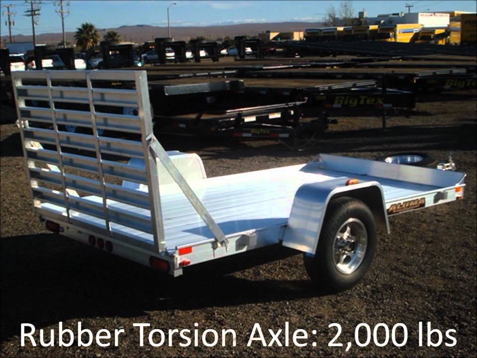 Aluma Trailers, Utility Trailer Model 6310 LW - YouTube