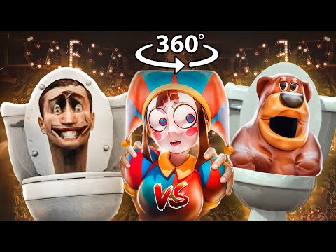 Skibidi Toilet vs Freddy Fazbear Sings The Amazing Digital Circus Theme | 360º VR