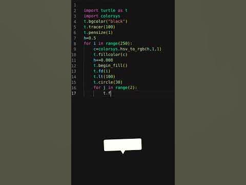 Design using Python turtle | Python Coding #pythonshorts #python #pythonprogramming #coding # ...