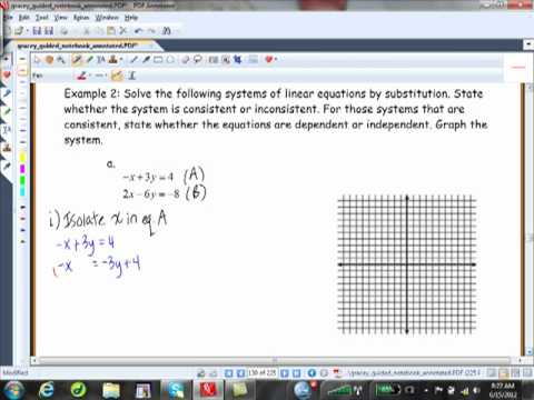Solving Linear Systems Using Substitution_4.2.mp4 - YouTube