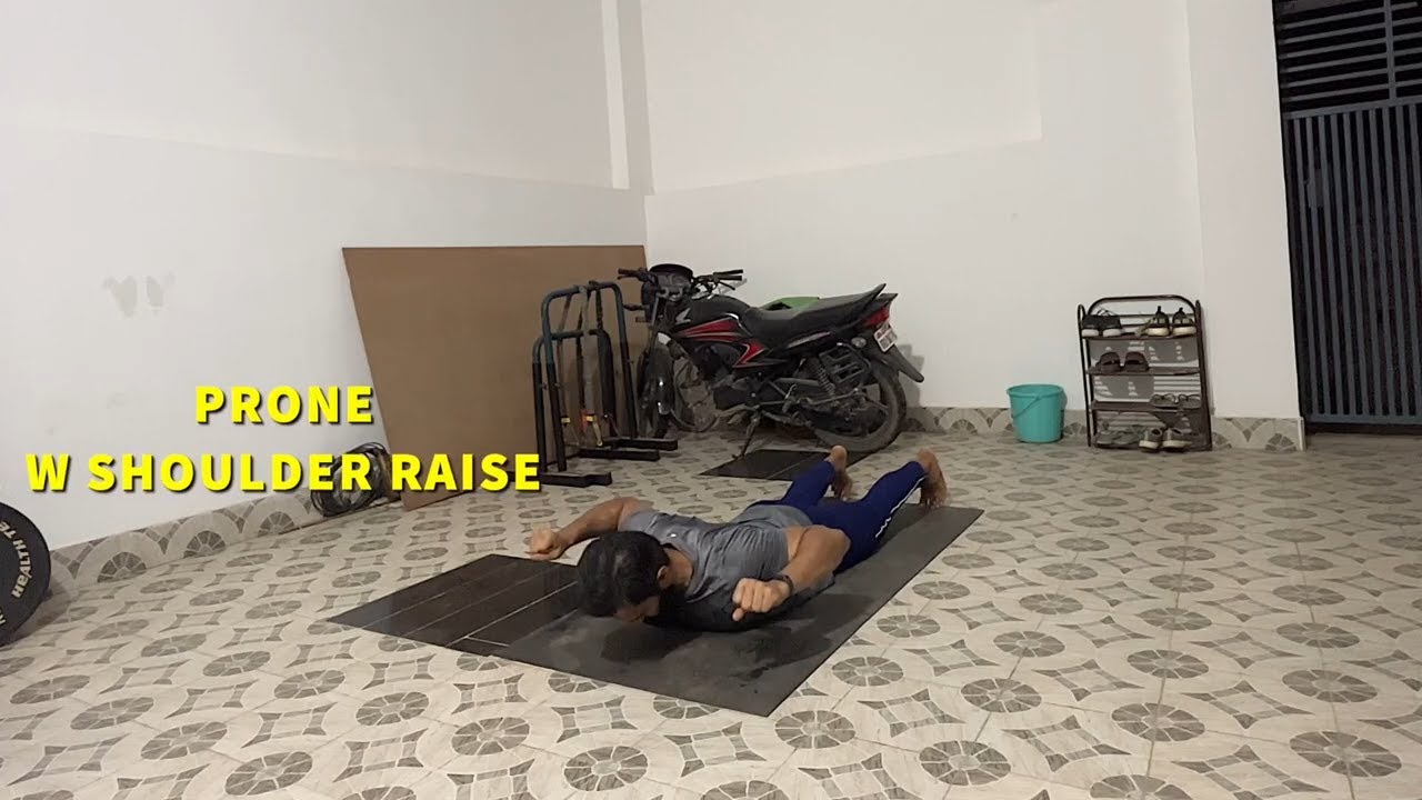 How to do Prone W Shoulder Raise #exerciselibrary #fitnessmotivation # ...