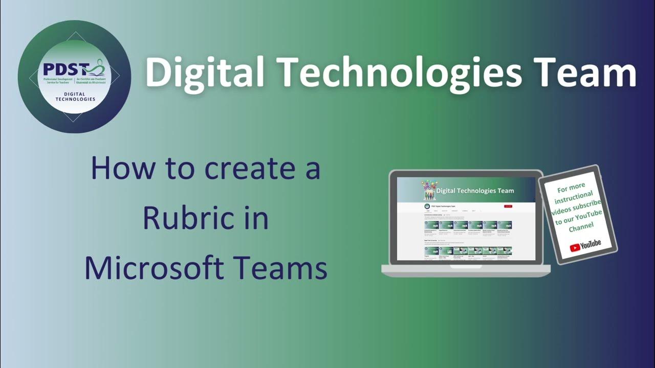 Creating a Rubric using Microsoft Teams - YouTube