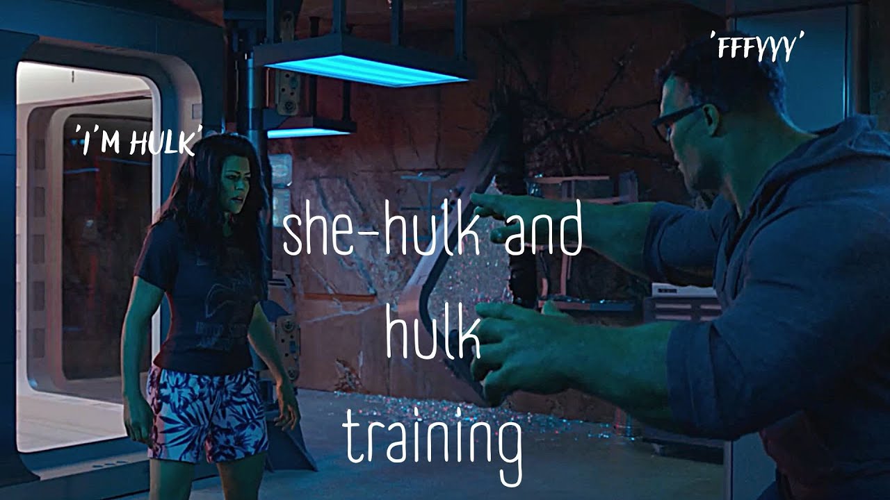she-hulk and hulk training scene - YouTube