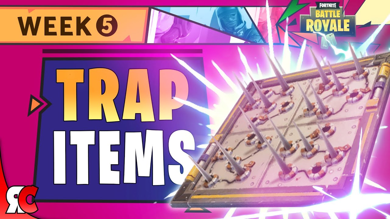 Place trap items in 5 different matches (Fortnite Week 5 Challenge ...