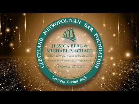 Dean Jessica Berg and Dean Michael P. Scharf Pogue Award Honorees - YouTube