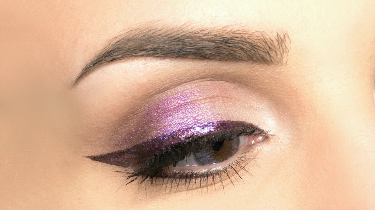Trucco viola per occhi azzurri - Purple make up for blue eyes - YouTube