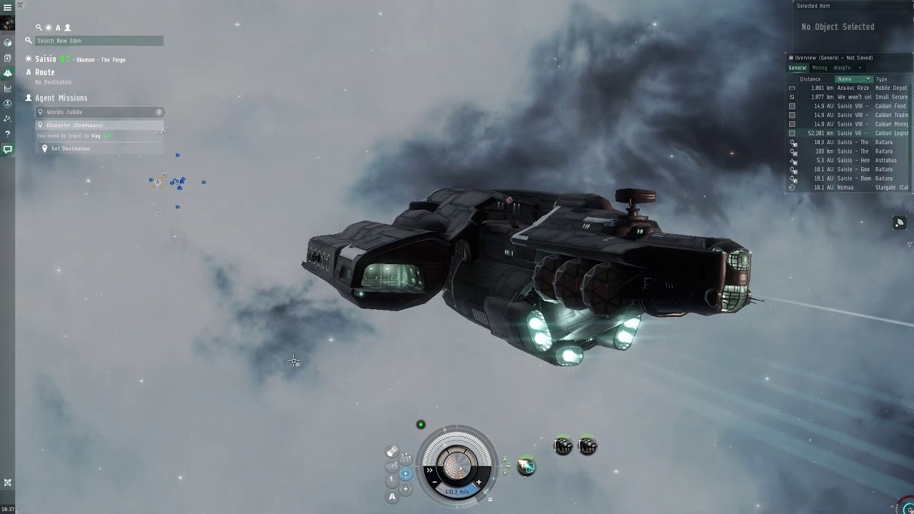 Eve-Online, a visit to the Katia Sae monument - YouTube