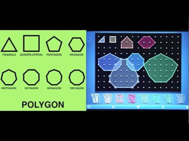 Concave Hexagon On Geoboard