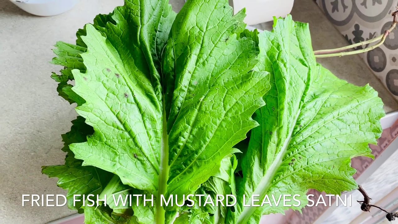 Easy - Fried Fish & Mustard Leaves Satni - YouTube