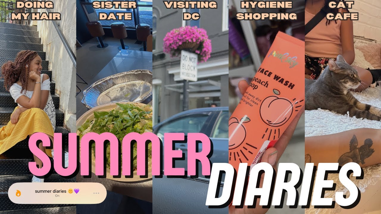 SUMMER DIARIES 🥰: pulling an all-nighter, cat cafe, hygiene shopping ...