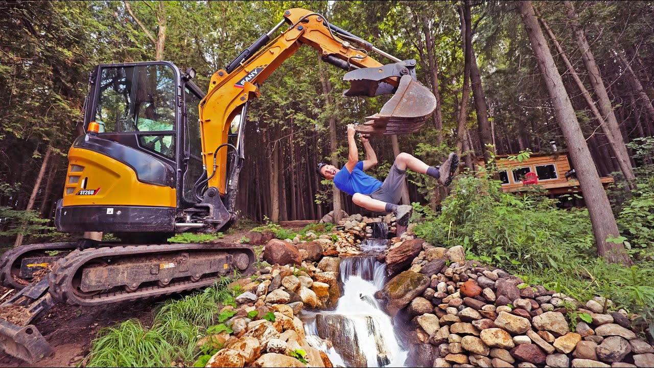 4-Months Building 30 ft Drop WATERFALL! DIY (Start to Finish) - YouTube
